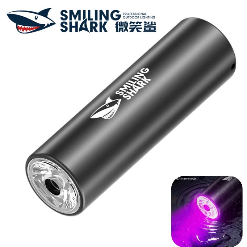Smiling Shark SD5300 UV Light Mini Flashlight 365nm Purple Light ...