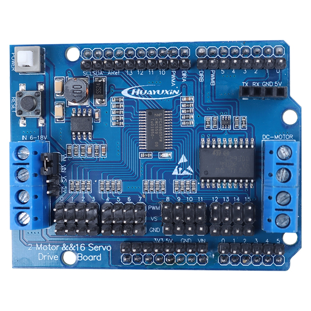 2 Motor & 16 Servo Drive Board For Arduino Project Expansion Board ...