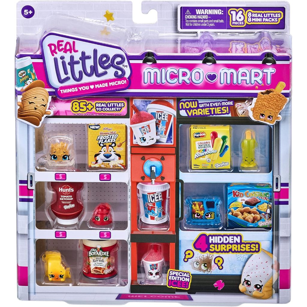 Shopkins Real Littles Collection Bag | 8 Real Littles Plus 8 Real Brand ...