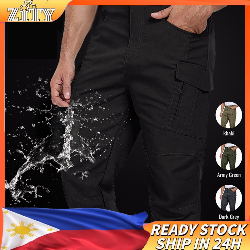 ZITY IX7 Men's Pants Waterproof Ripstop Multiple pockets Pocket Pant Outdoor Leisure Cargo ...