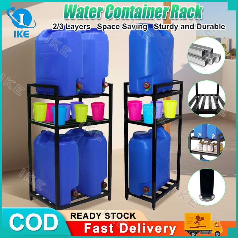 2/3 Layer Water Container Rack Stand Gallon Water rack stand Stainless ...