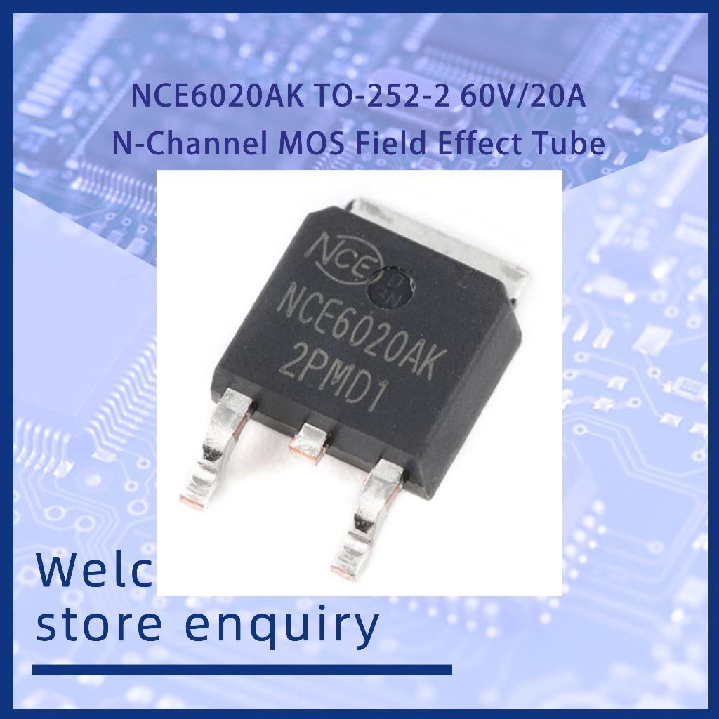 NCE6020AK TO-252-2 60V/20A N-Channel MOS Field Effect Tube | Shopee ...