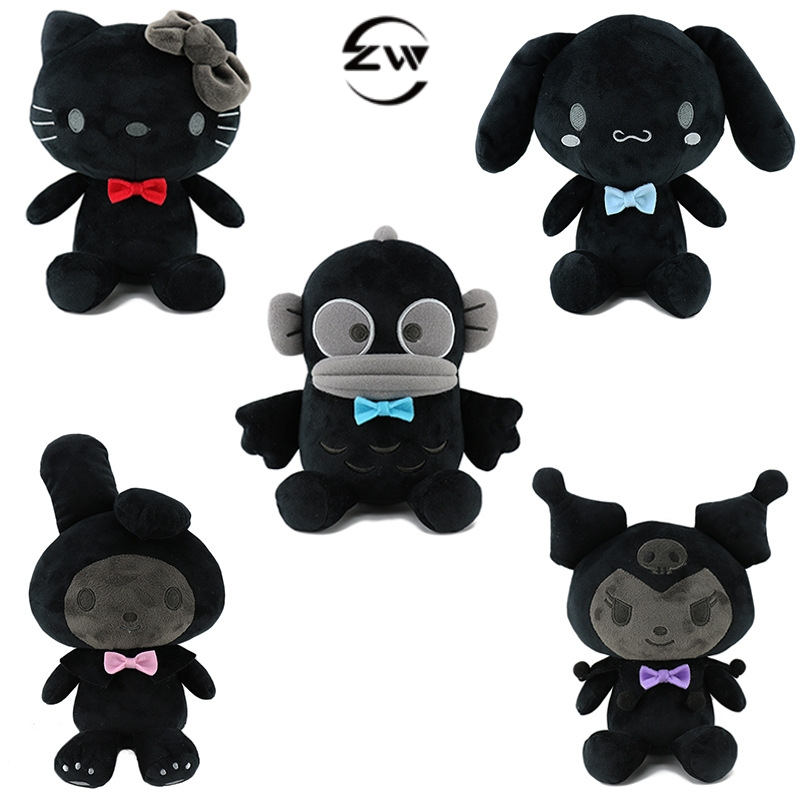 ZW New Dark Kuromi stuffed plush toy clown fish toy Melody plush doll ...