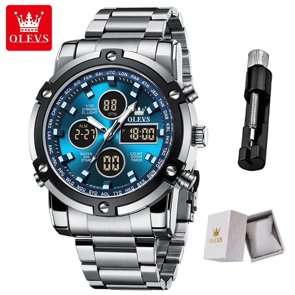 OLEVS Watch For Men Digital Water Proof Original Watches With Box ...