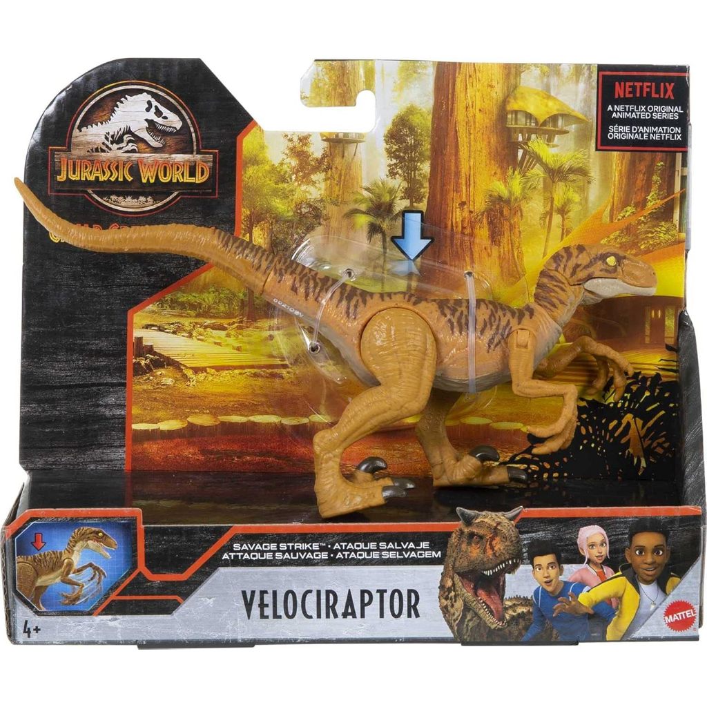 Jurassic World Velociraptor-Claw Slash Savage Strike Dinosaur Action ...