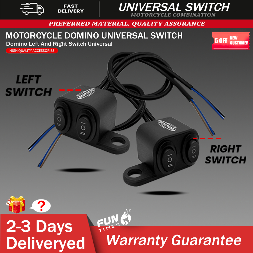 DOMINO DUO 3 WAY SWITCH MINIDRIVING LIGHT TRI SWITCH UNIVERSAL-GCSUN ...