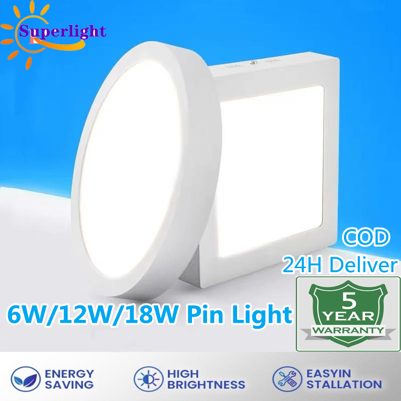 New Pin Light LED Ceiling Light 6W 12W 18W Round Square Downlight For ...