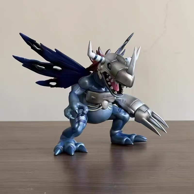 Anime Metal Greymon Figures Digimon Adventure Action Figurine PVC Model ...