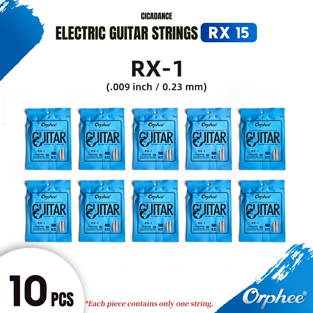 Orphee 5/10 PCS Individual Single Electric Guitar String 1st/2nd/3rd ...