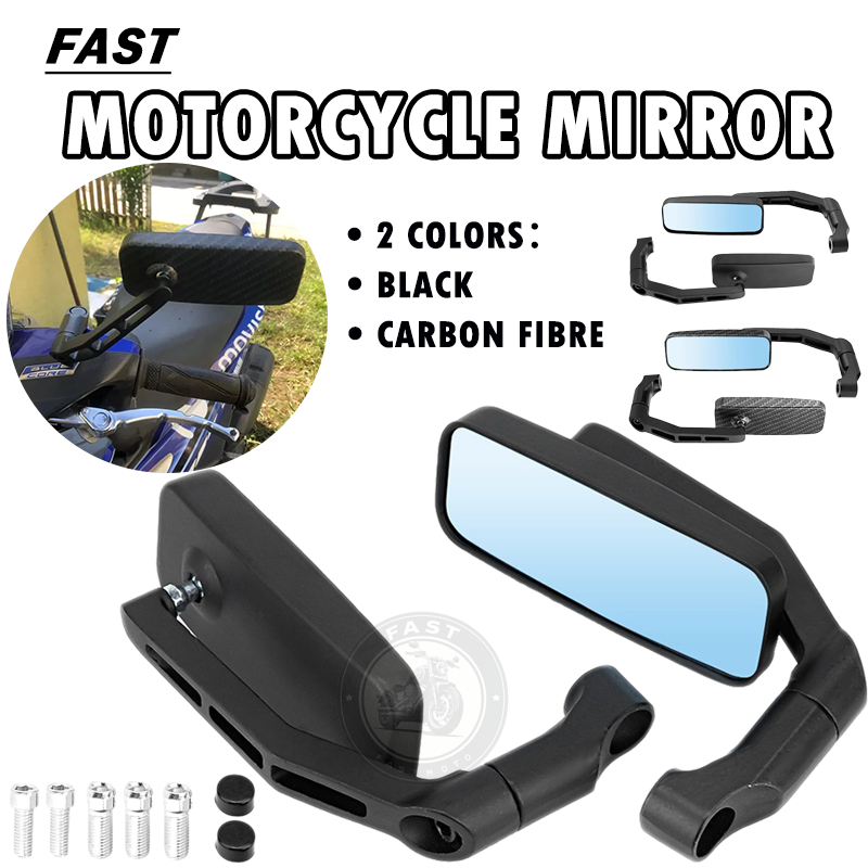FAST Motorcycle Rear View Side Mirror Aluminum Rear Mirror Universal ...