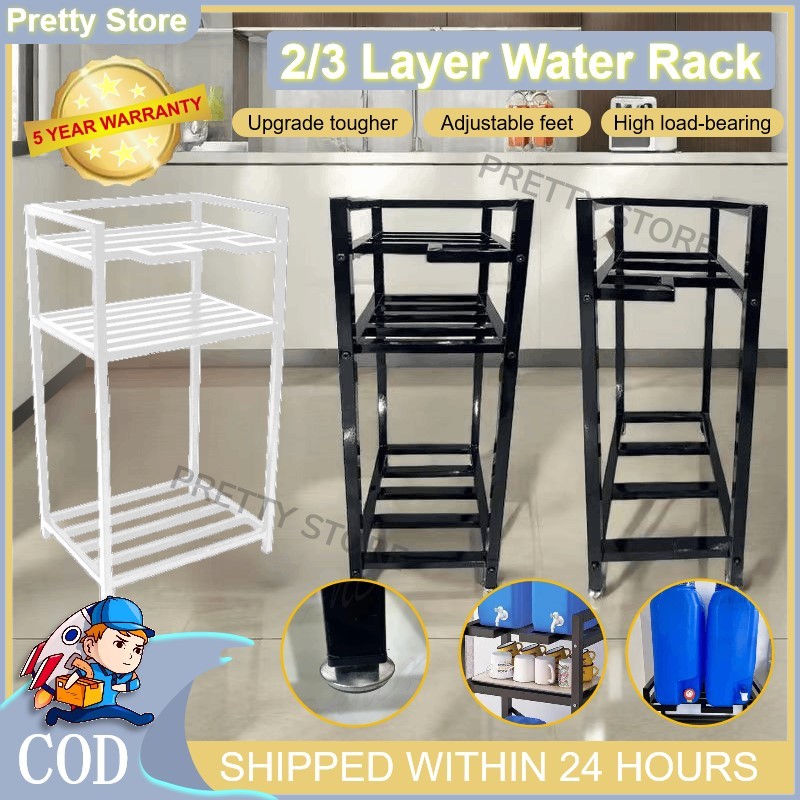 2/3Layer Water Container Rack tougher material Mineral Water Stand ...
