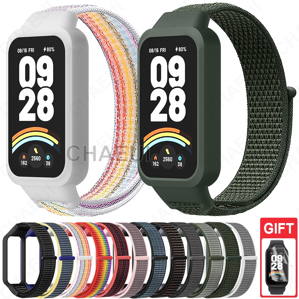 Nylon Strap with Case Frame Bracelet Soft Band Accessories for Xiaomi ...