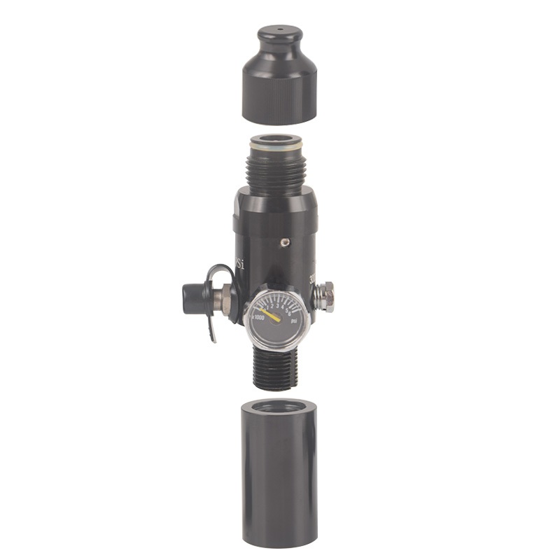HPA Scuba Air Tank Pressure Regulator Black Aluminum Protective Cover ...