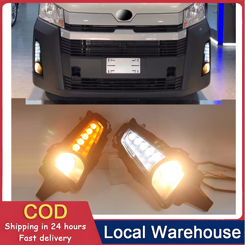 Hiace Commuter Deluxe 2019-2023 Foglamp Cover with DRL Daytime Running ...