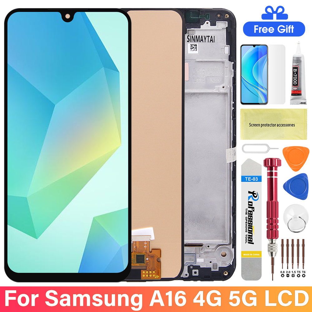 AMOLED Samsung Galaxy A16 4G 5G LCD Display SM-A165F A165F/DS A166B ...