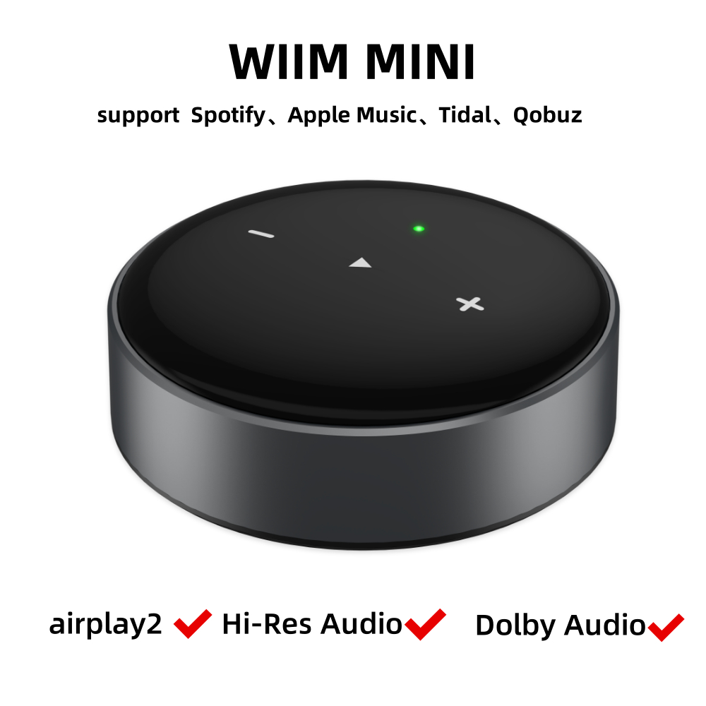 WiiM Mini Audio Receiver Supports Online Music Streaming Bluetooth 5.0 ...