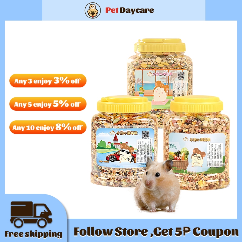 1200ml Hamster Food All Natural Nutritious Mixed Food Grain Fruit and ...