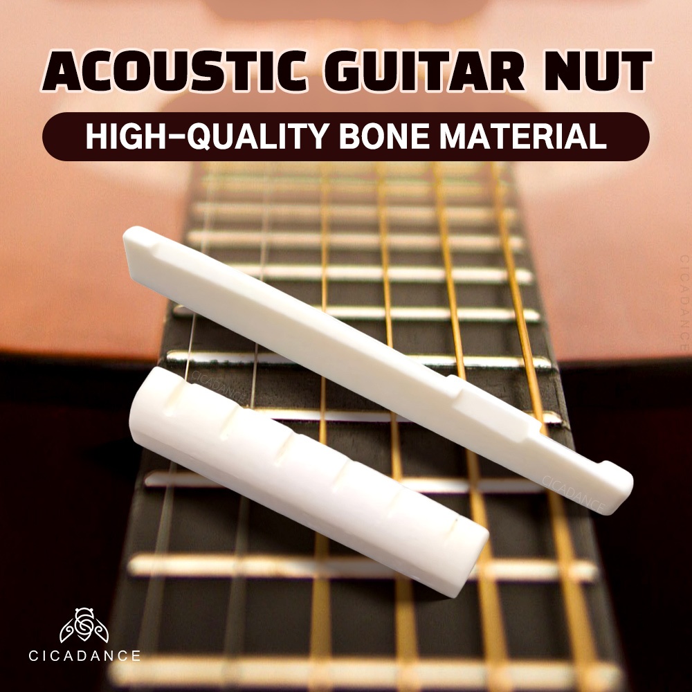 Guitar Buffalo Bone Bridge Nut Saddle Easy Install For Acoustic Guitar ...