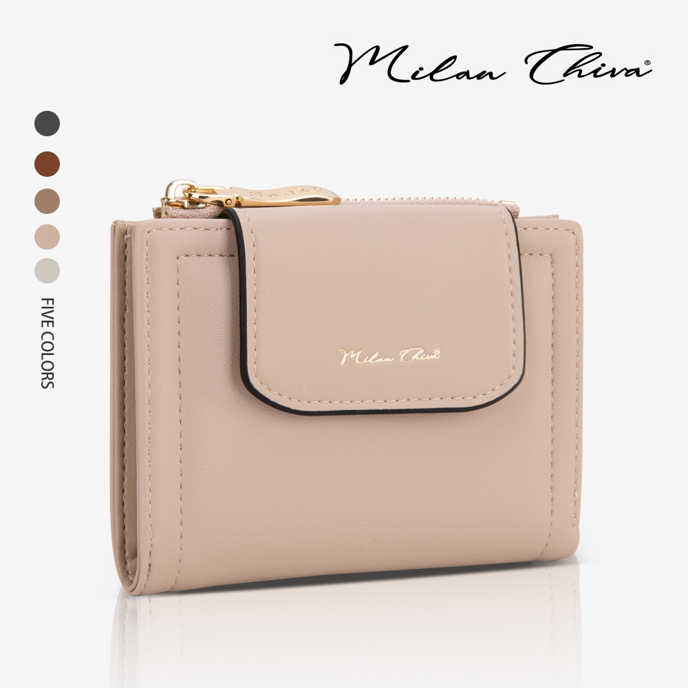 Milan Chiva PU purse folding wallets for women short card bag slot ...