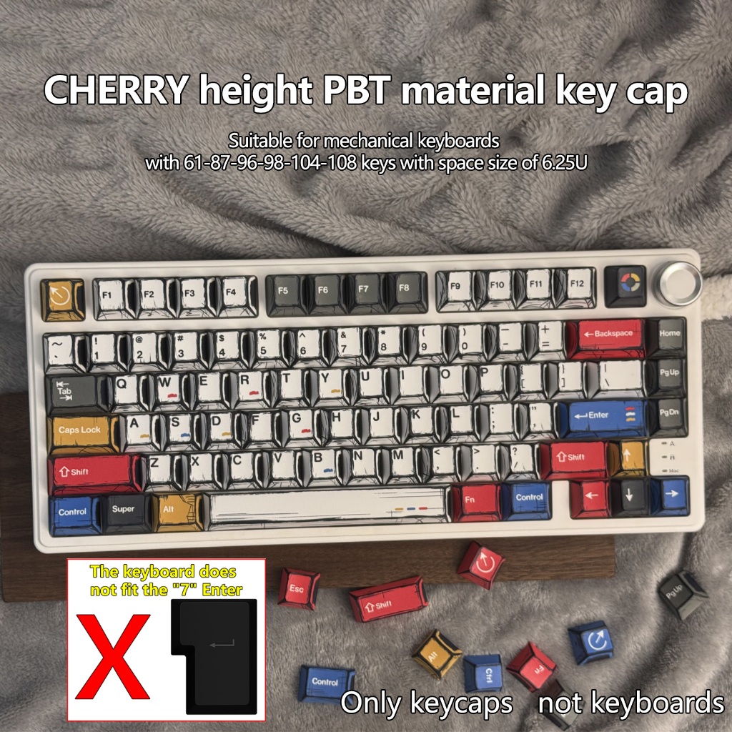 PBT Cherry Profile 130/131/128/135 Keys Color keycaps set for RK ...