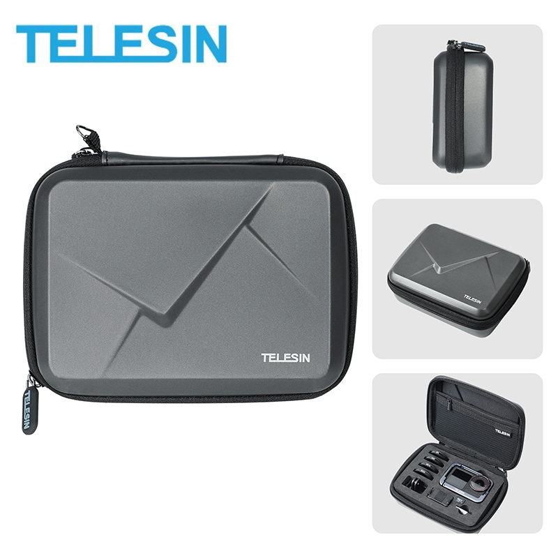 TELESIN 3 Size Storage Case S M L Hard Shell Bag for DJI Action 5 4 3 ...