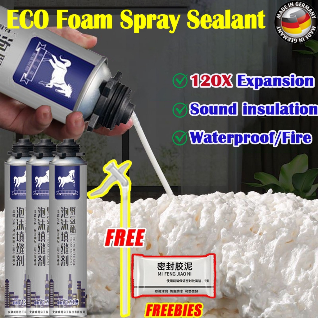 Freebies 900g Expanding Foam Spray Polyurethane Foam PU Foam Spray Sealant insulation 120 times ...