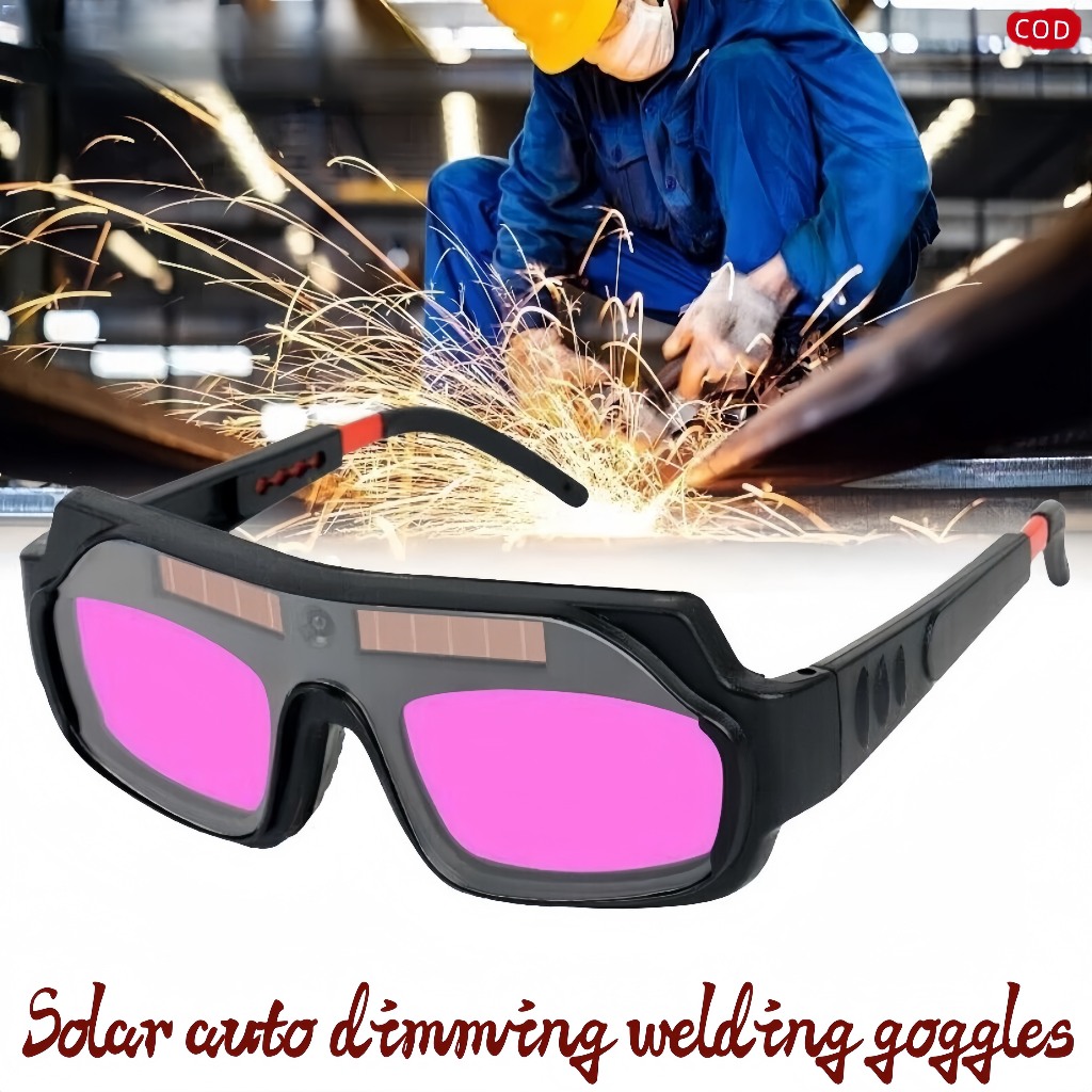 Auto Darkening Welding Goggles Solar Power Welder Eyes Glasses with ...