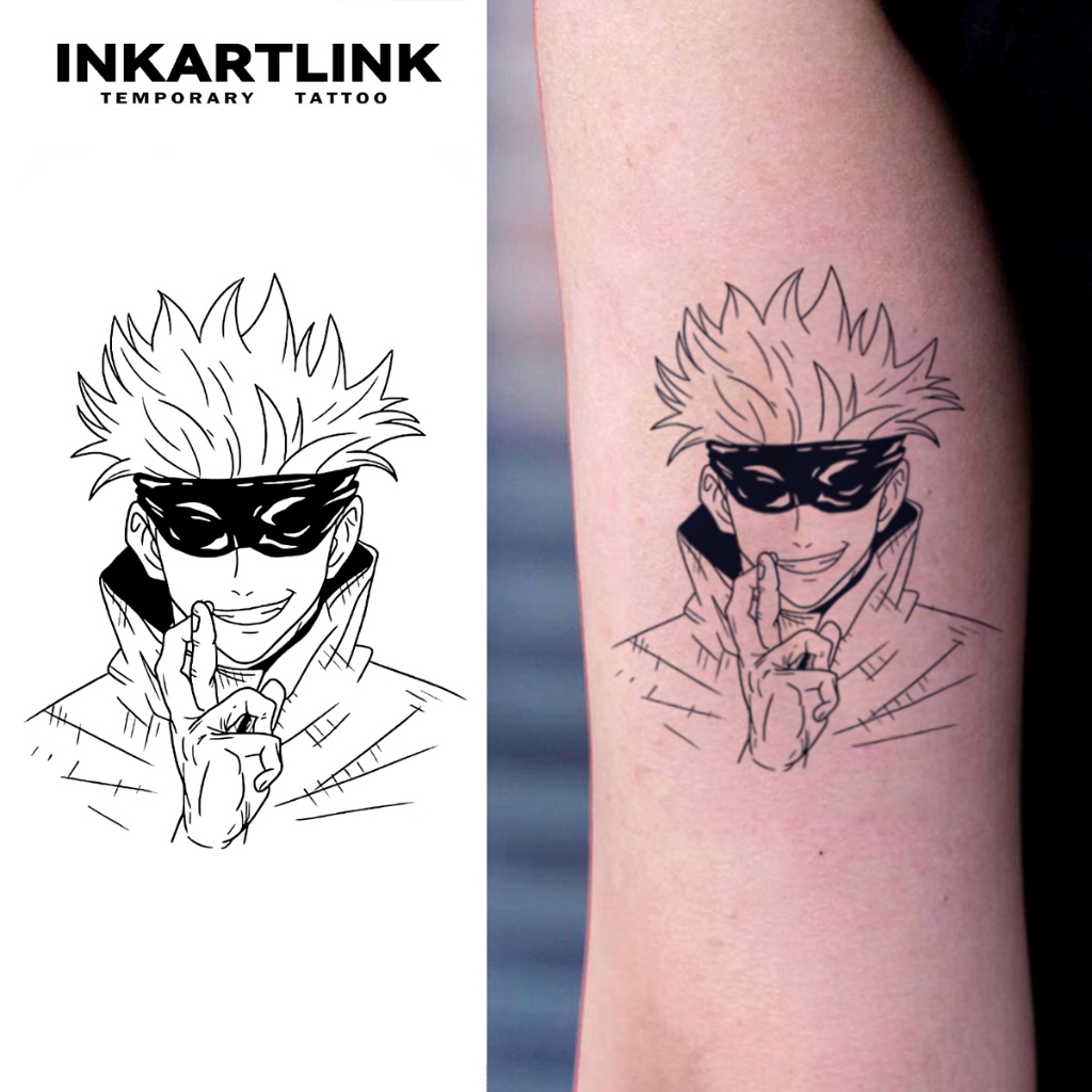 Jujutsu Kaisen Gojo Satoru temporary tattoo stickers, waterproof long ...
