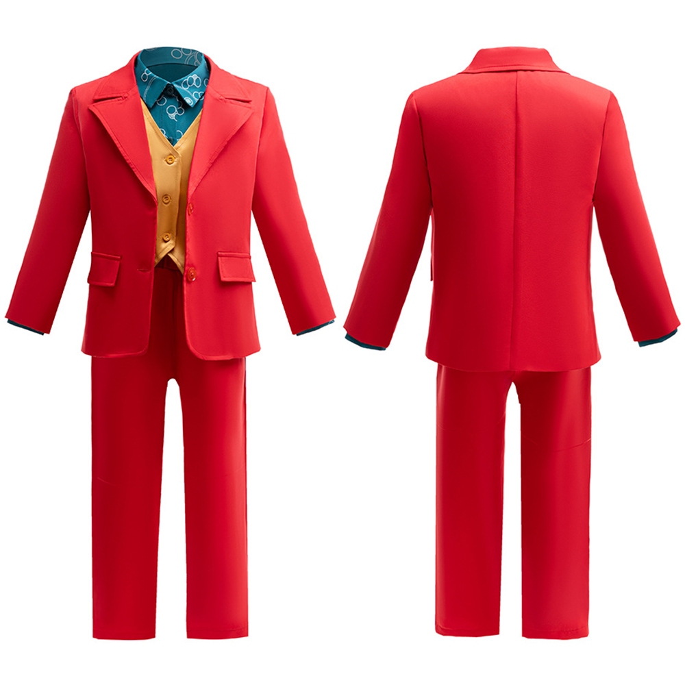 Joker 2 Arthur Fleck Boy's 4-piece Halloween stage movie costume set ...