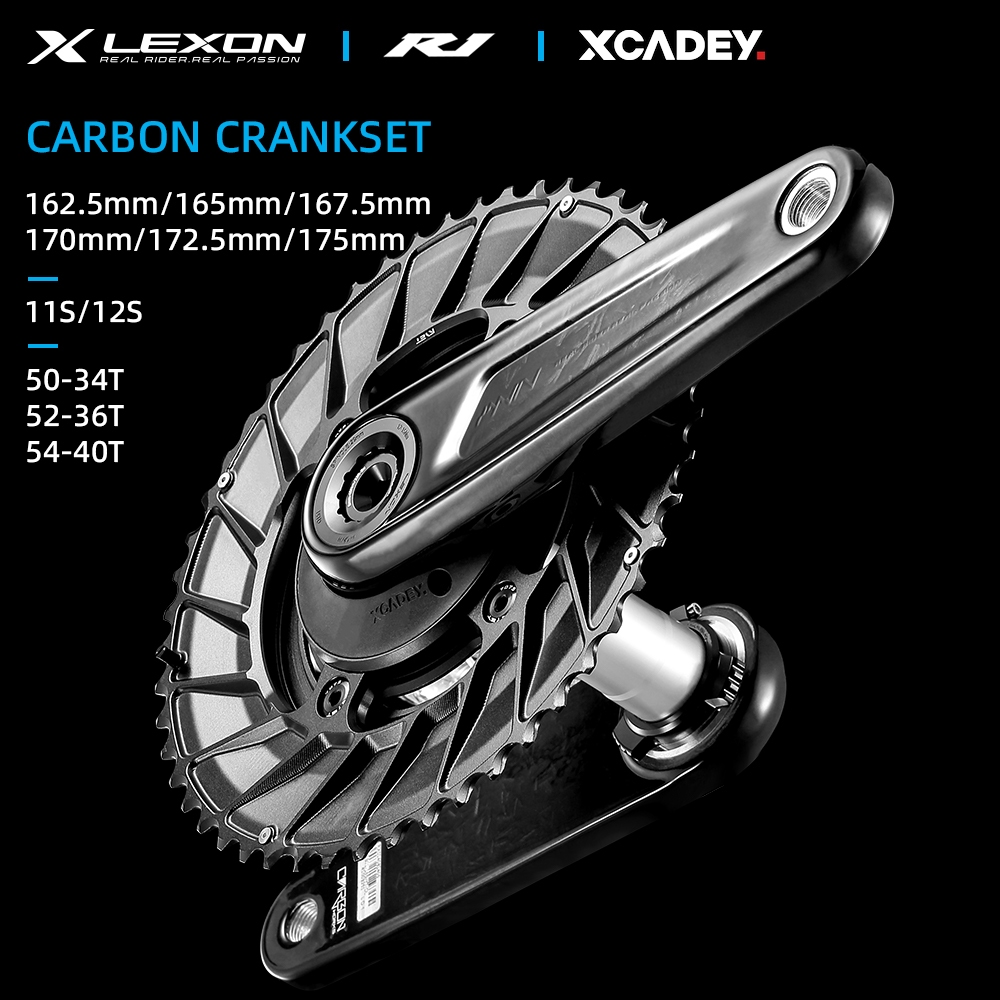 LEXON Superlight Road Carbon Cranksets 365g 29mm Spindle Full Carbon ...