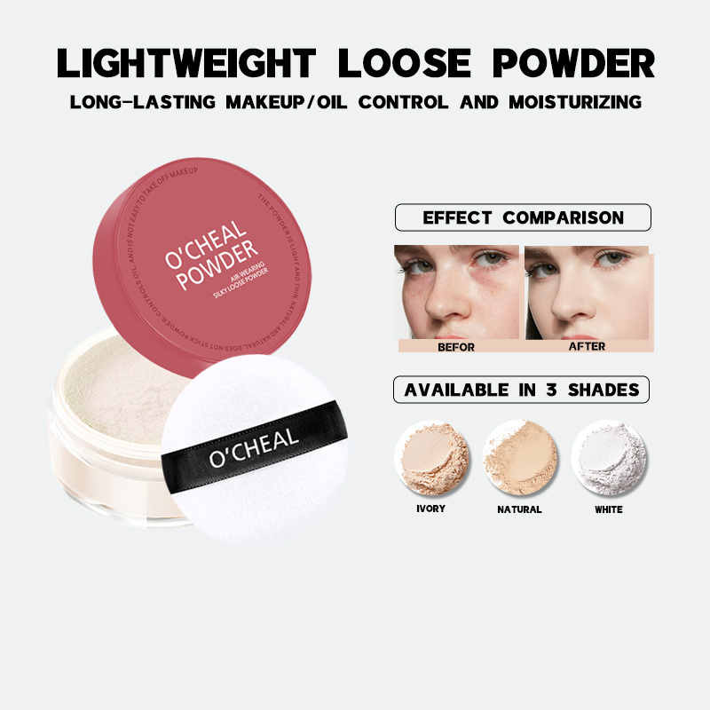 Ocheal Invisible Finished Loose Setting Powder Natural Softening Makeup ...