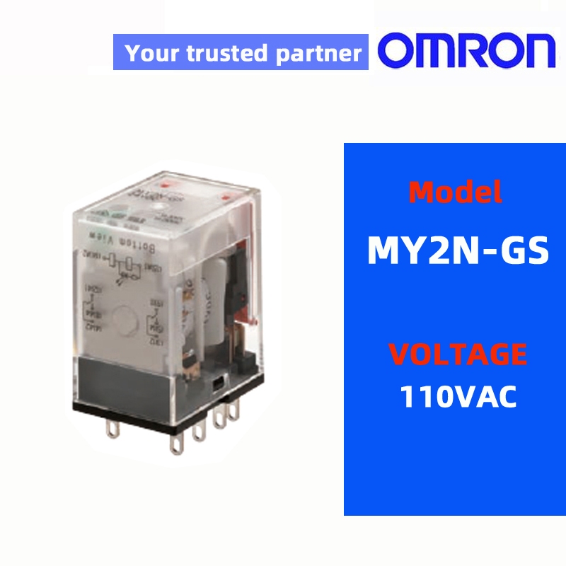 Original OMRON Relay MY2N-GS MY4N-GS DC12V DC24V AC220V AC110V 8pin ...