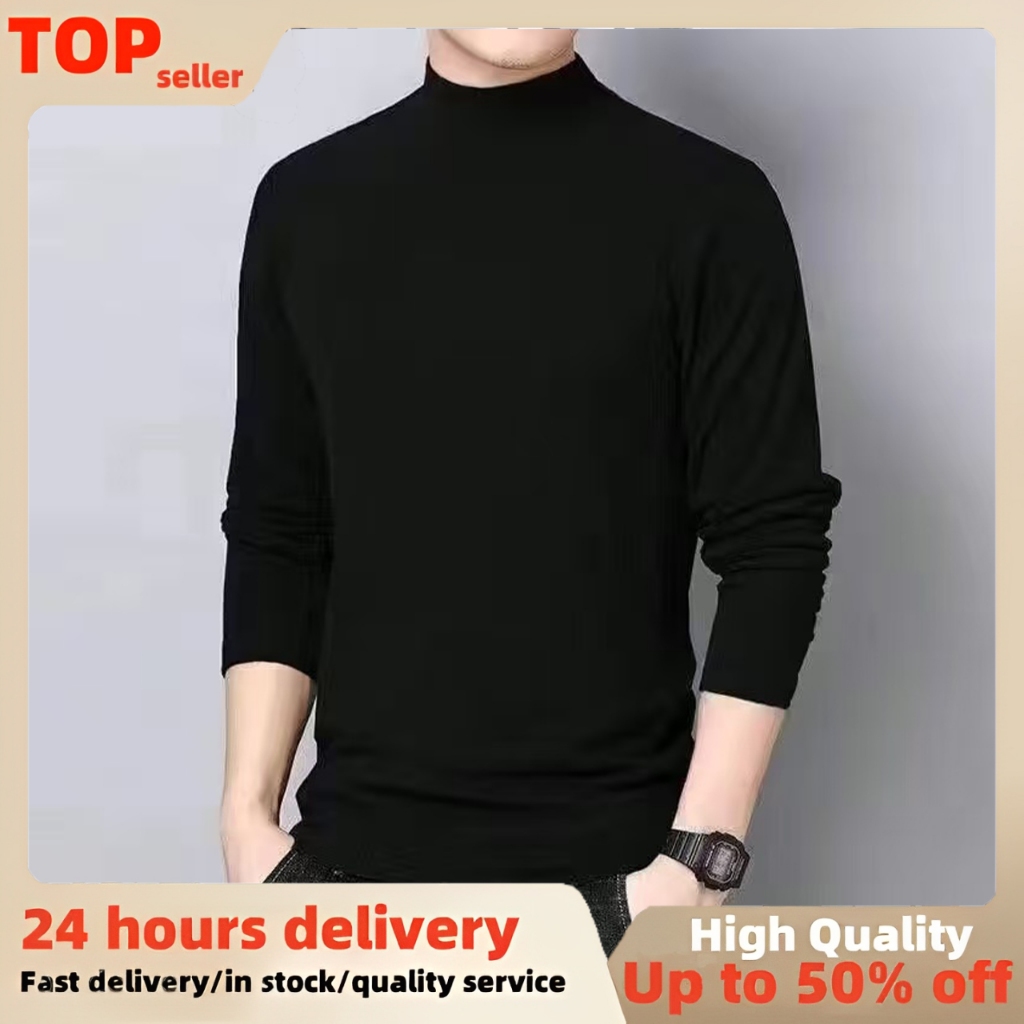 thermal long sleeves heattech for men thermal shirt men solid color ...