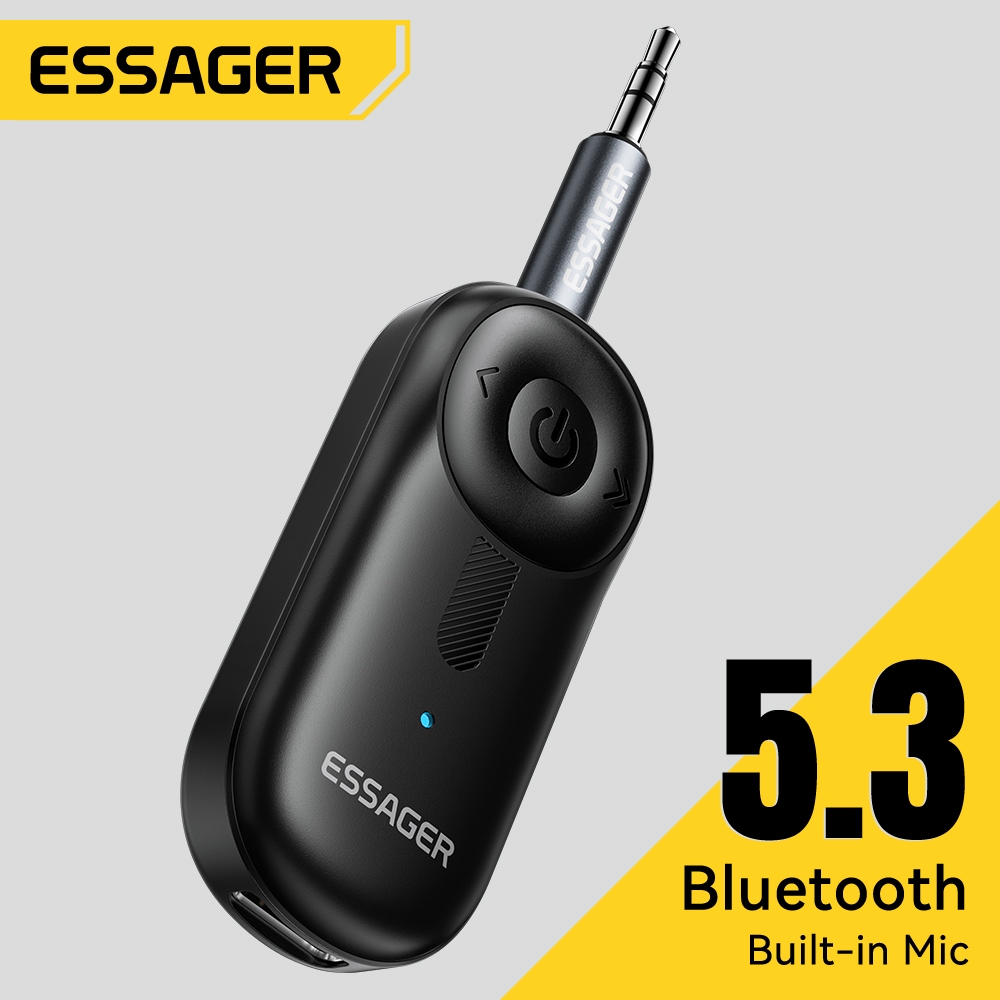 ESSAGER Y Type-C 3.5mm ABS 110mAh Bluetooth 5.3 Adapter | Shopee ...