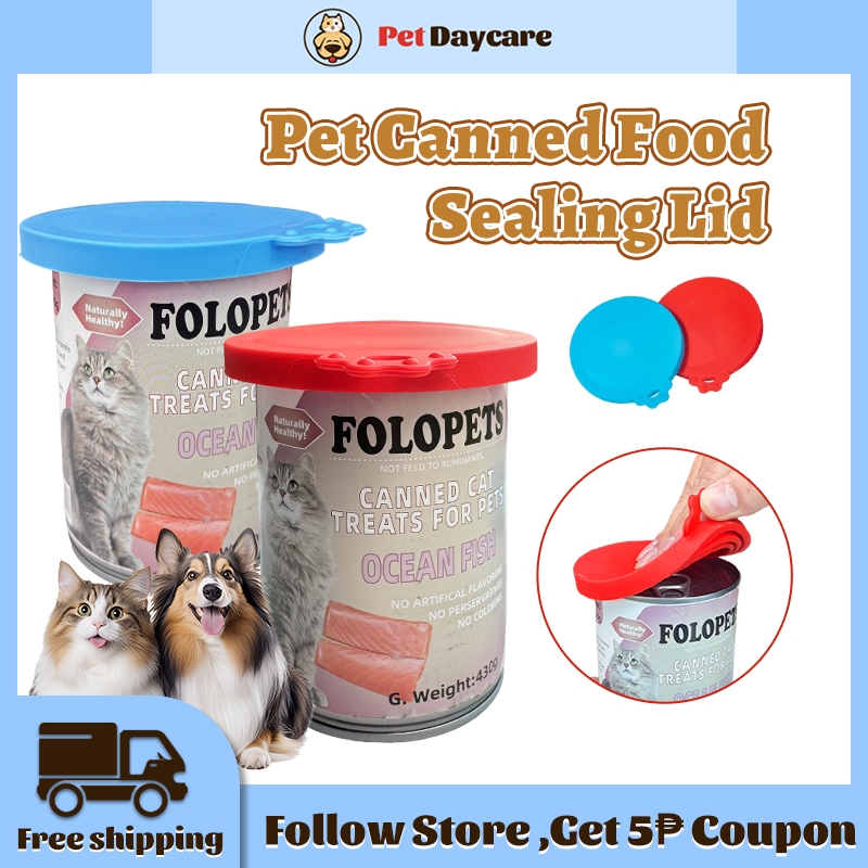 Silicone Canned Lid Pet Food Can Lid Reusable for Dog Cat Can Sealed ...