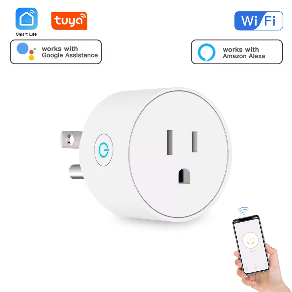 Tuya Wifi Smart Plug USA Socket Wireless Switch Smart Home App Scene ...