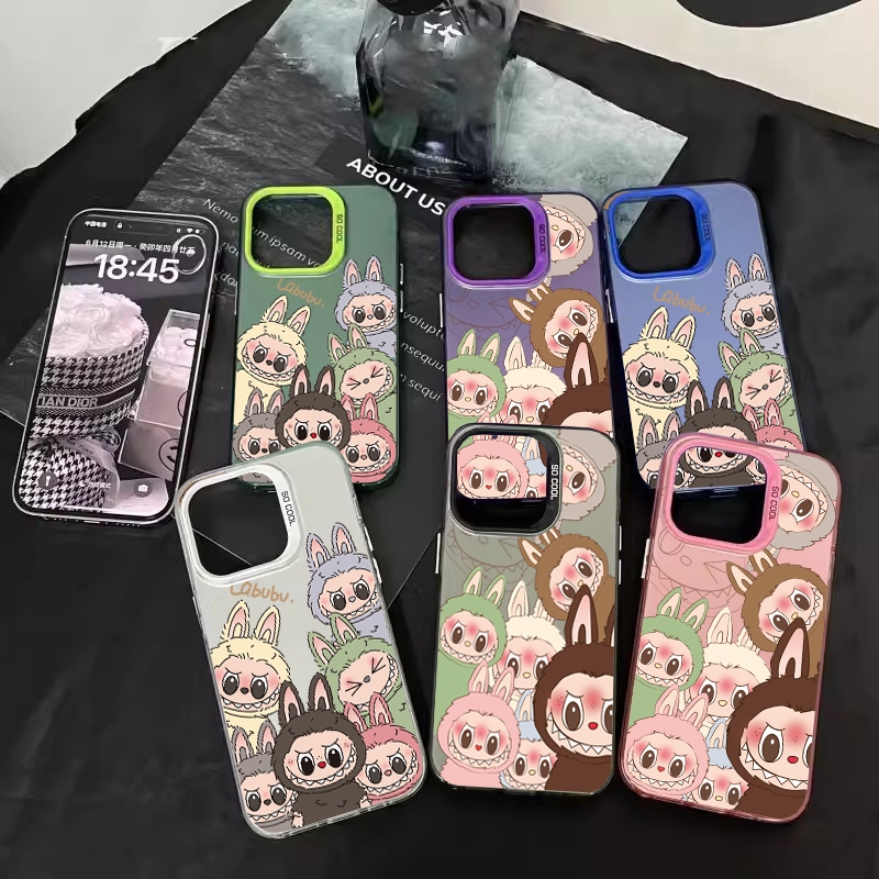 Fashion Trend Cute Cartoon Labubu Phone Case OPPO Reno 5 6 7 8 Pro 4G ...