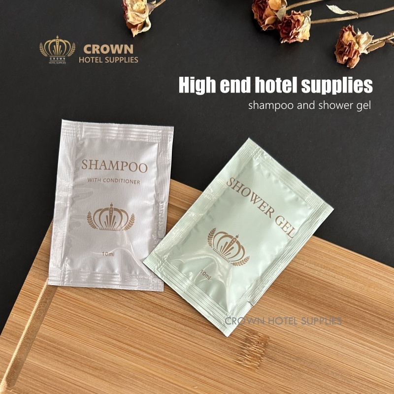 Crown Hotel Supplies Shampoo With Conditioner Shower Gel Sachet 100pcs ...