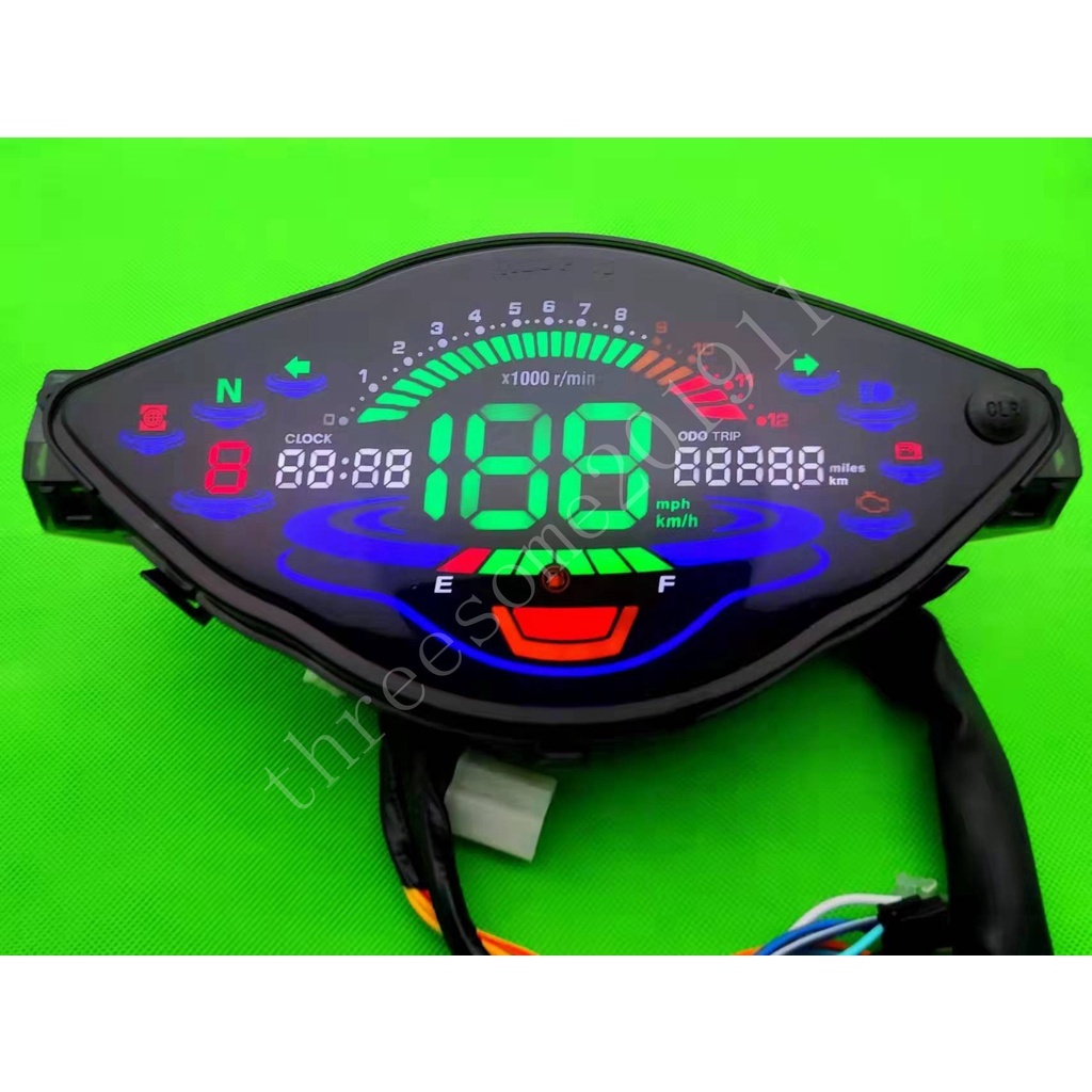 PNP For Honda Wave 100 100r 110r Meter Digital Full LCD Led Speedometer ...
