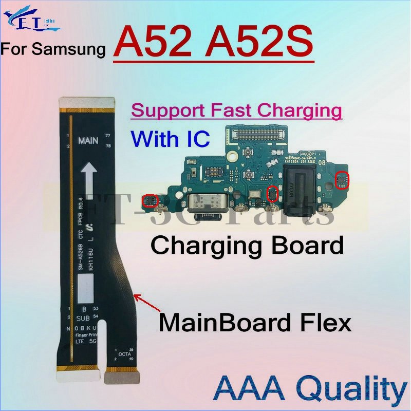 For Samsung Galaxy A52 A52S USB Charging Port Microphone Dock Connector ...