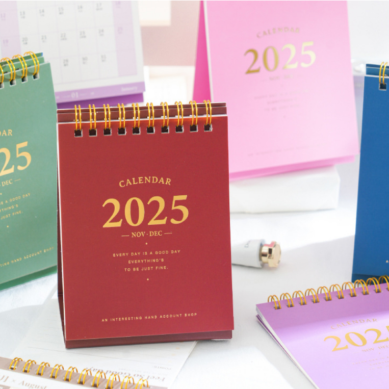 2025 Small Calendar Simple Mini Calendar Notepad Plan Card Office ...