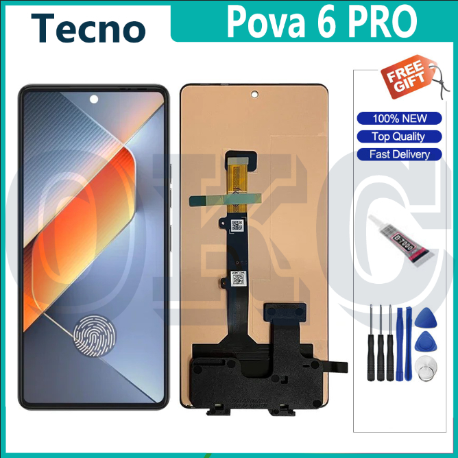 Original AMOLED For Tecno Pova 6 PRO 5G LCD Display Touch Screen ...