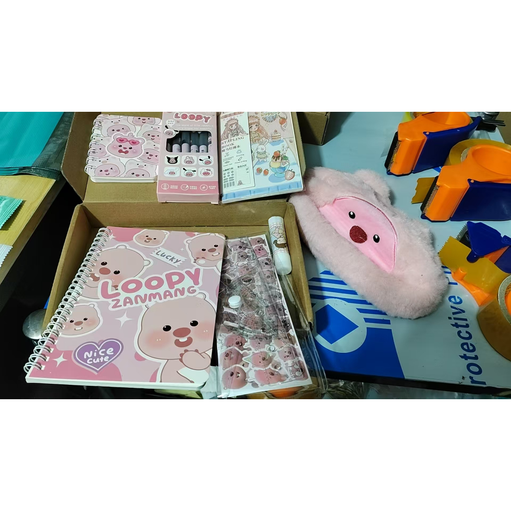 Ruby Stationery Set Girl Cute Gift Box Children Primary School Students Universal Spree Birthday ...