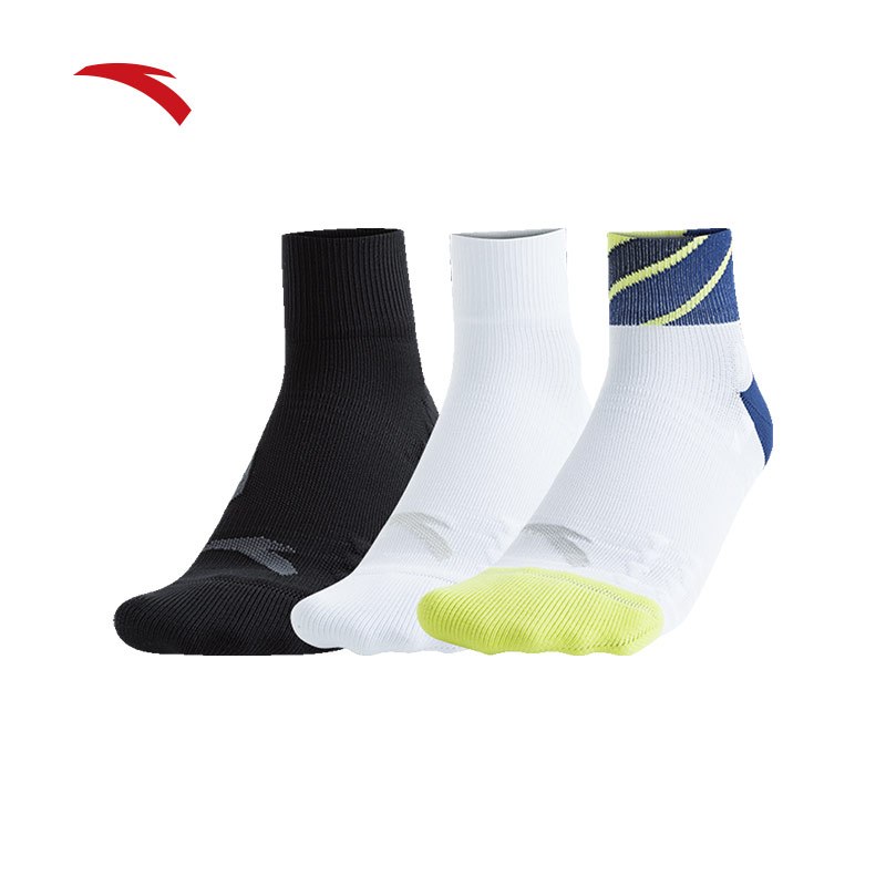 【one pair】ANTA Unisex Running Flat Socks Comfortable Fitness Training ...