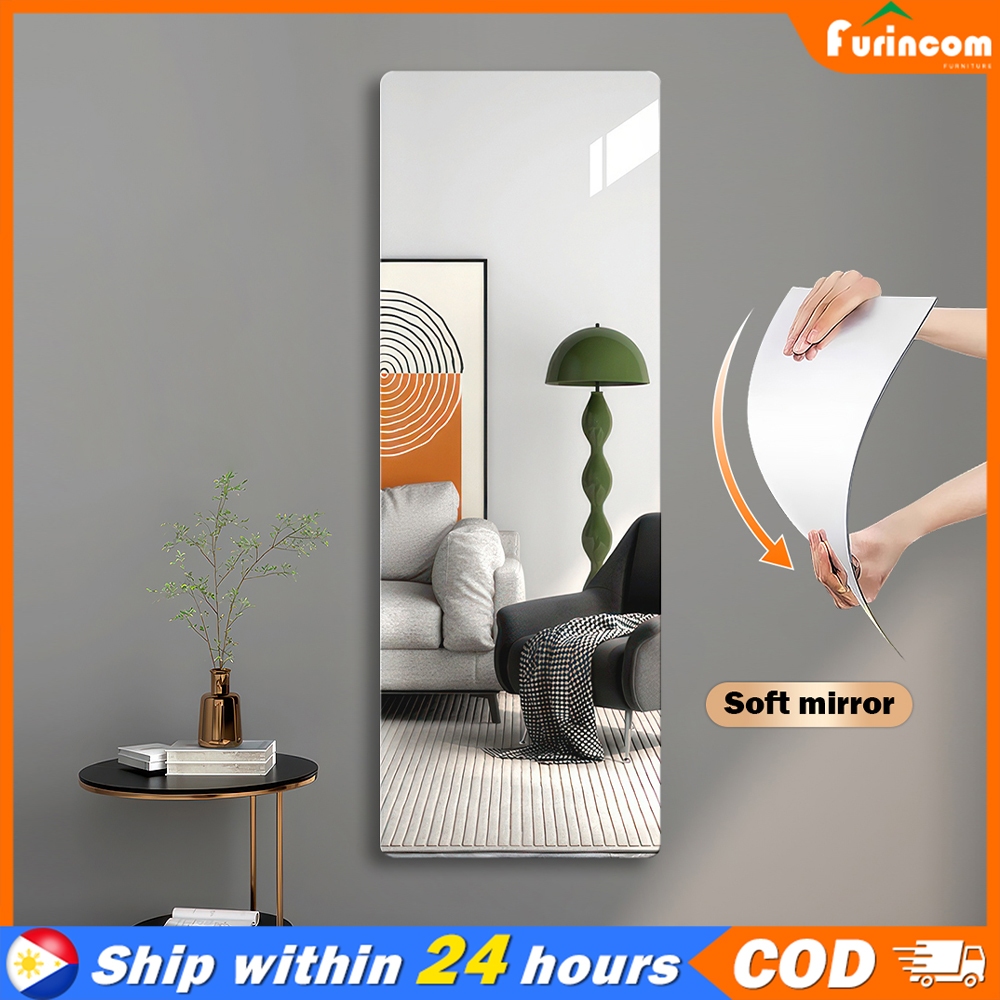 Wall Mirror Self-adhesiveHD full-length mirror Acrylic Bathroom Mirror ...