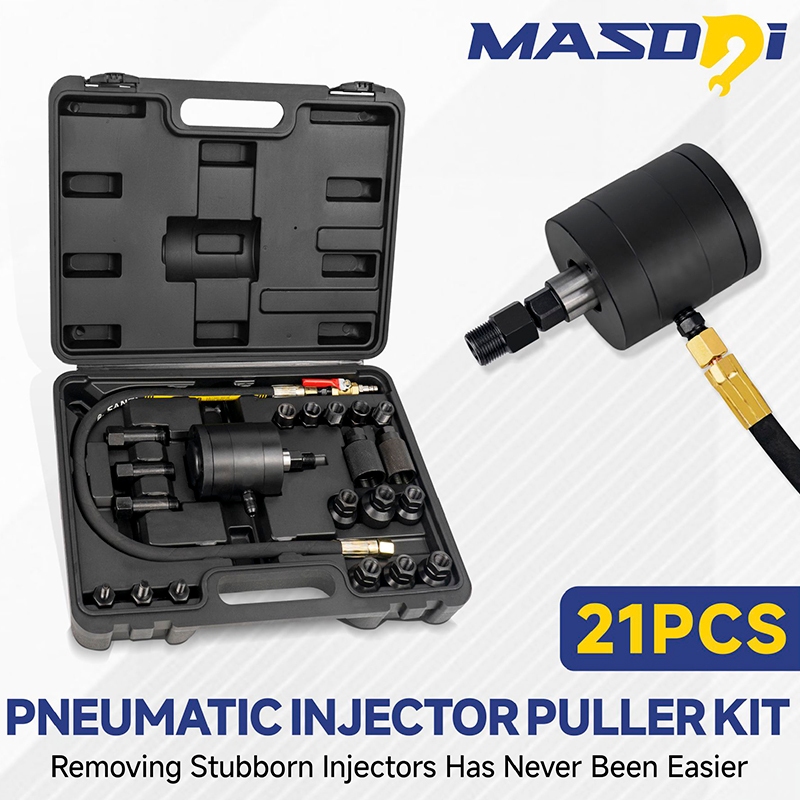 Masdsi 21PCS Pneumatic Injector Puller Set for Diesel Engines, 5-8 Bar ...