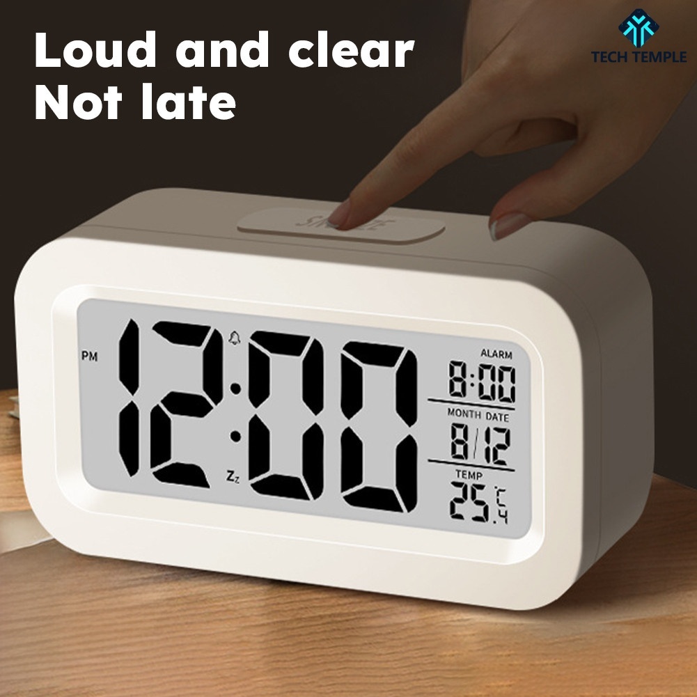 Digital LED Display Table Multiple Functions Alarm Clock Snooze ...