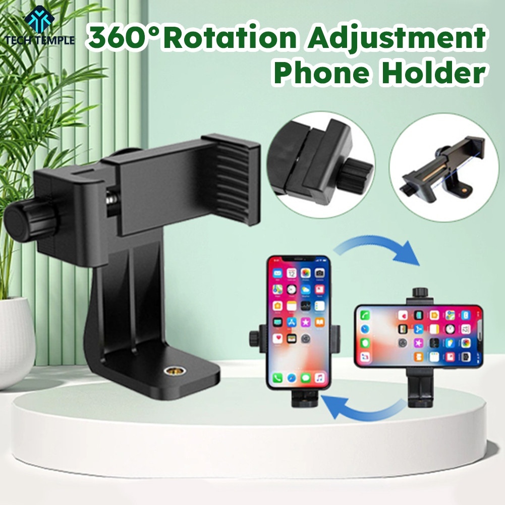 1 Light Tripod Mount Adapter Cell Universal Phone Clipper Holder 360 ...