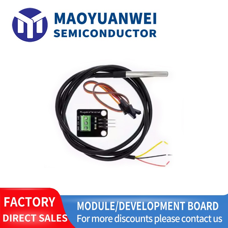 2pcs DS18B20 Fully Waterproof Temperature Sensor Module Digital ...