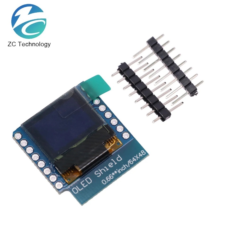 0.66 inch OLED Display Module for WEMOS D1 MINI ESP32 Module Arduino AVR STM32 64x48 0.66" LCD ...